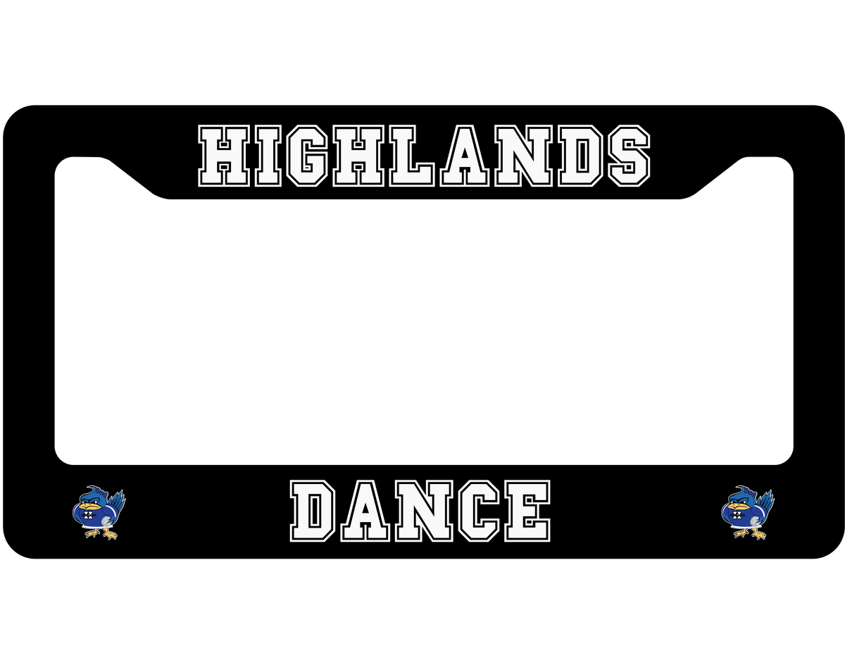 Highlands Dance License Plate Surround – Tada Custom Creations