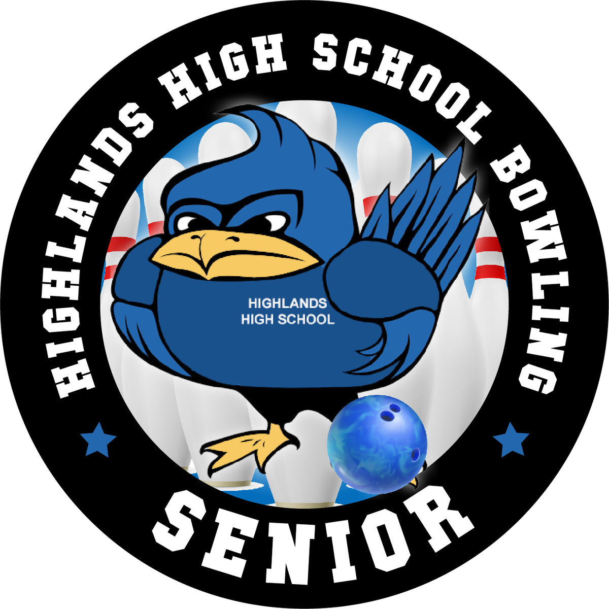 Bowling Stickers – Tada Custom Creations